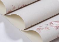 China Embossed Pretty Black Purple and Silver Wallpaper with Floral Pattern For Bedrooms for sale