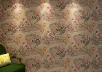 China Removable Retro Vintage Wallpaper , Vinyl Floral Wallpaper with Waterproof for sale