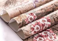 China Removable Retro Vintage Wallpaper , Vinyl Floral Wallpaper with Waterproof for sale