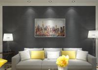 China Waterproof Removable Vinyl Patterned Wallpaper Black for Living Rooms for sale