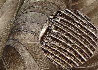 China Home Furnishing Washable Vinyl Wallpaper Embossed Brown Leaf Pattern for sale