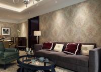 China Removable Rustic Floral Wallpaper Waterproof Vinyl , Bedroom Decoration Wallpaper for sale