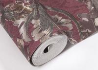 China Waterproof Retro Style Wallpapers Embossed Vantage Plum Floral Pattern for sale