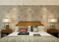 China Beige Floral Pattern PVC Modern Wallpapers for Bedrooms with Embossed Surface for sale