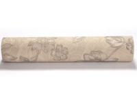 China Beige Floral Pattern PVC Modern Wallpapers for Bedrooms with Embossed Surface for sale