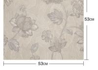 China Beige Floral Pattern PVC Modern Wallpapers for Bedrooms with Embossed Surface for sale
