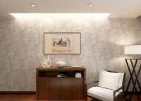 China Beautiful Silver Country Style Wallpaper Embossed Vinyl Floral Pattern 0.53*10M for sale