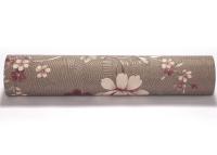 China Luxury Coffee Color Country Vinyl Wallpaper With Floral Pattern for Living Room for sale