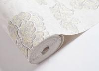 China 0.53*10M Vinyl Embossed Floral Pattern Wallpaper , Rustic Country Wallpaper for sale