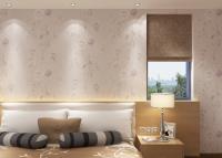 China Removable Country Style Wallpaper With Embossed Floral Pattern For Sofa Backdrop for sale