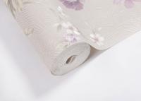 China Removable Country Style Wallpaper With Embossed Floral Pattern For Sofa Backdrop for sale