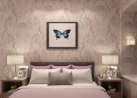 China Moisture - Proof Light Pink Rustic Floral Wallpaper , Home Furnishing Wallpaper for sale
