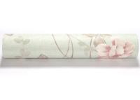 China Light Green Living Room Wallpaper Rustic Style with Red Floral Pattern , 0.53*10m/ roll for sale