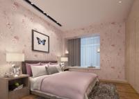 China Purple Rustic Floral Patterned Wallpaper For Living Rooms , Home Decorating Wallpaper for sale