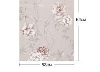 China Purple Rustic Floral Patterned Wallpaper For Living Rooms , Home Decorating Wallpaper for sale
