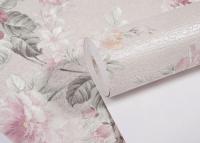 China Romantic Light Living Room Wallpaper Soundproof For Home Decoration , SGS Compliant for sale