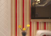 China Washable Living Room Striped Wallpaper / Modern Embossed Wall Coverings , CE CSA Listed for sale