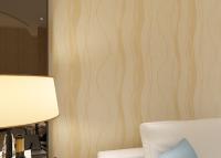 China Home Decorating Modern Removable Wallpaper Light Refection with Beige Color for sale