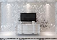 China 3D Design Silver Grey European Modern Wallpaper for Bedrooms TV Background for sale