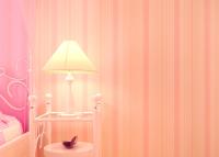 China Lovely Embossed Kids Bedroom Wallpaper , Colorful Childrens Striped Wallpaper for sale