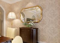 China Classic Style Vinyl Golden Damask Pattern Wallpaper / WallCoverings Retro Vantage for sale