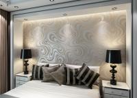 China 0.7*8.4M Removable Non  -woven Modern Luxury Wallpaper with Abstract Curve for sale