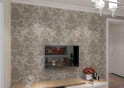 China Non- woven Modern Classic Floral Wallpaper for Home Decoration 0.53*10m for sale