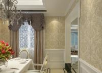 China Tear - Resistant Embossed Flocking Country Floral Wallpaper 0.53*10M for sale