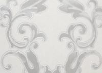 China Ivory White Damask Pattern Victorian Wallpaper for Interior Decoration , Anti - static for sale