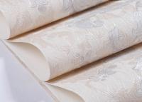 China Bedroom PVC Country Style Wallpaper with Symmetrical Floral Pattern for sale