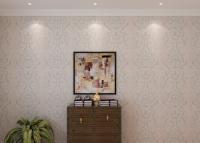 China Bedroom PVC Country Style Wallpaper with Symmetrical Floral Pattern for sale