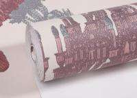 China Waterproof Retro Vintage Washable Vinyl Wallpaper For TV Background for sale
