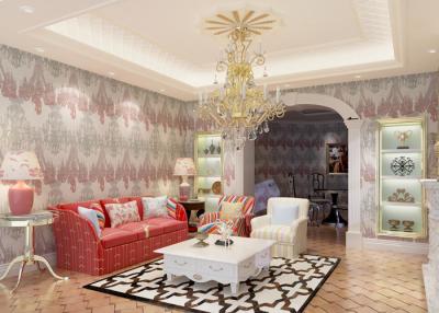 China Waterproof Retro Vintage Washable Vinyl Wallpaper For TV Background for sale