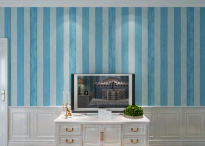 China Eco Friendly Sky Blue Contemporary Wall Coverings Mediterranean Style , CSA Certificate for sale
