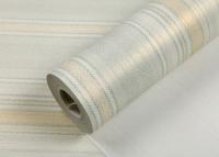 China Modern Contemporary Wall Coverings / Breathable Striped Wallpaper for Living Room for sale