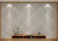 China Sliver Floral Pattern Modern Removable Wallpaper for Living Room for sale