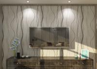China Removable Contemporary Wall Coverings , Modern Nonwoven Striped Wallpaper for Living Room for sale