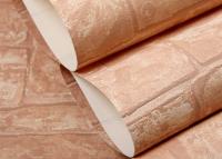 China Soft Non - Woven 3D Texture Brick Effect Wallpaper For Living Room Decoration , CSA Listed for sale