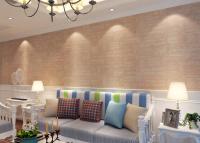 China Soft Non - Woven 3D Texture Brick Effect Wallpaper For Living Room Decoration , CSA Listed for sale