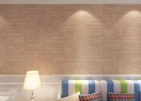 China Soft Non - Woven 3D Texture Brick Effect Wallpaper For Living Room Decoration , CSA Listed for sale