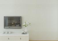 China Simple Pure White Non woven Wallpaper Modern Style Flock Surface for sale