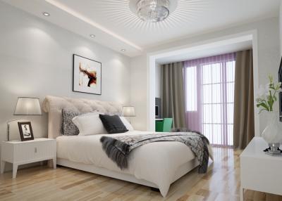 China Simple Pure White Non woven Wallpaper Modern Style Flock Surface for sale