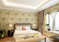 China European Design Style Wallpaper Artistic Printed Eco - friendly for TV Background for sale