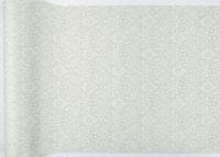 China Sky Blue PVC Accurate Pressing Victorian Damask Wallpaper for Corridor , SGS Approved for sale