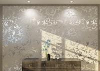China White Non - woven Removable European Style Wallpaper For Living Room for sale