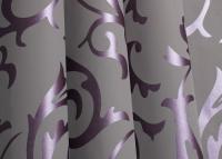 China Embossed Removable European Style Purple Flower Wallpaper For TV Background for sale
