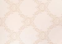 China Classical Damask European Style Wallpaper Washable for Household , Beige color for sale