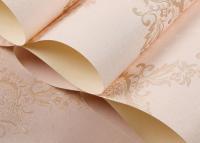 China Classical Damask European Style Wallpaper Washable for Household , Beige color for sale