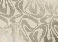 China Champagne Foam Modern Removable Wallpaper With Geometric Pattern for sale