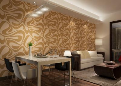 China European Style Wallpaper Non Woven Modern Removable Wallpaper For Living Room for sale